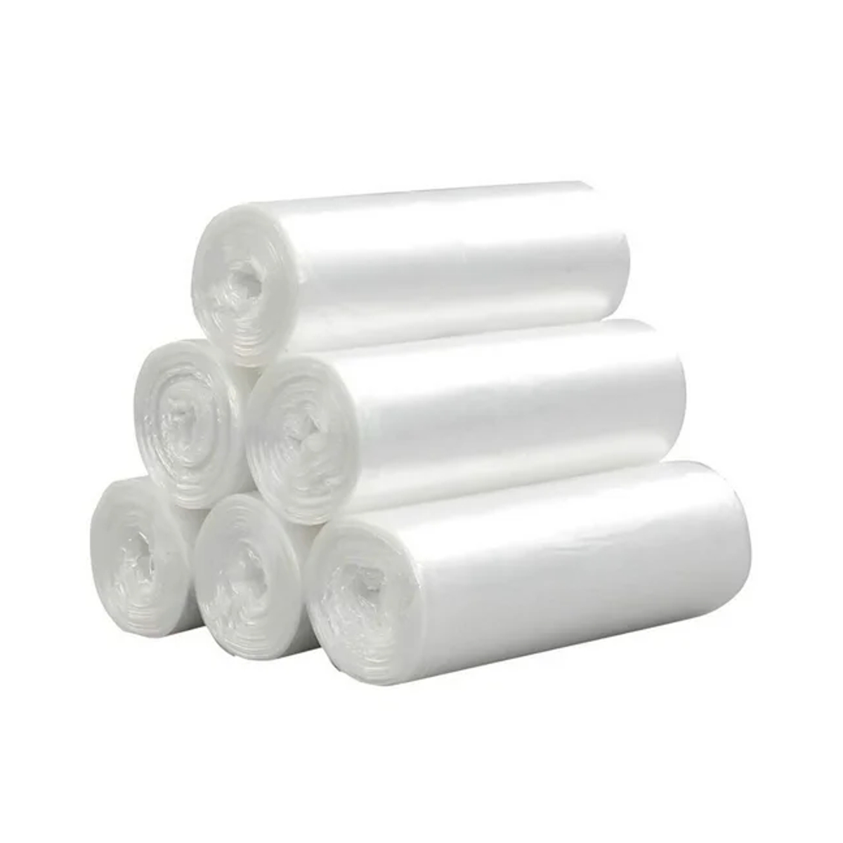 Sac plastique PEBD en rouleau pour ordures ménagères Transparent ...